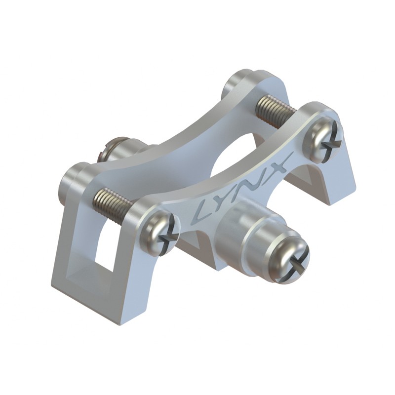 Lynx 130X Tail Boom Clamp V2 Edition X Carbon Push Rod - Silver [LX0814]
