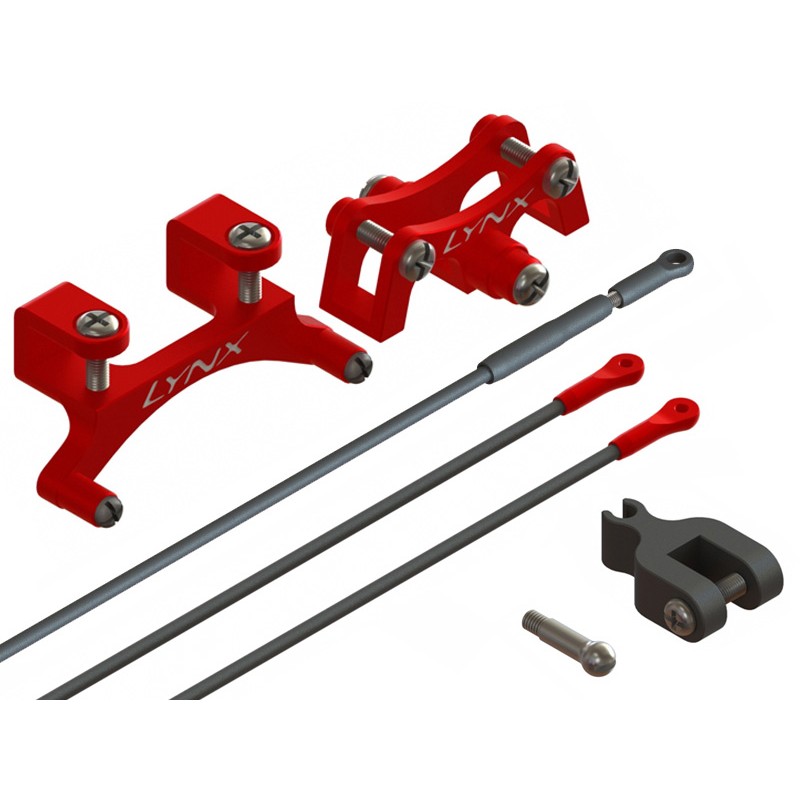 Lynx 130X - Carbon Tail Push Rod X STD Servo Combo - STD Boom Length ...